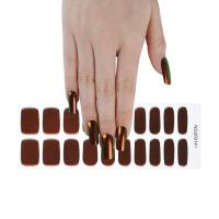 China New Product semi-cured gel strips hot selling Chameleon Gel nail stickers for sale