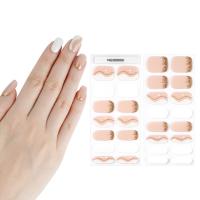China Fashionable Nail Beauty Products Self-Adhesive Gel Stickers for Semi Cured Nails for sale