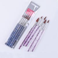 China 5Pcs/Set Nail Art Crystal Brush Painting Dotting Pen Carving Tips Manicure Salon Tools for sale