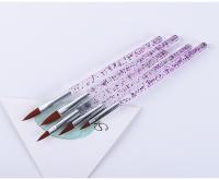 China 5Pcs/Set Nail Art Crystal Brush Painting Dotting Pen Carving Tips Manicure Salon Tools for sale