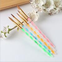China 5pcs/set Professional Acrylic Brushes Set for Nail UV Gel Carving Drawing Painting Pen for sale