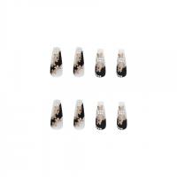 China OEM/ODM Acceptable Ultralong Ballet Golden Butterfly Black Flame Nail Enhancement Patch for sale