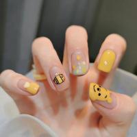 China Rubioaroma Wholesale Press On Nails Nude Nails With Glue French Almond Reusable Acrylic False Nails Artificial Fingernails for sale