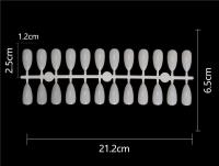 China 5Pcs/Bag Natural Color 24tips DIY Nail Art Display Chart for French Style ODM/OEM for sale