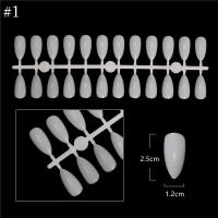 China 5Pcs/Bag Natural Color 24tips DIY Nail Art Display Chart for French Style ODM/OEM for sale