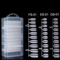 China Hot selling nail art no creases high quality full cover round square nail tips 3 design different style for sale