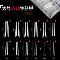 China 2023 utility trendy clear natural white medium length sharp stiletto pointed false nail art tips for nail salon for sale