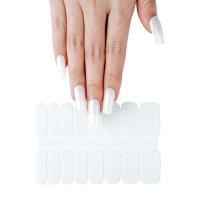 China 3D Gel Nail Wraps Semi-Cured Gel Strips with Solid Color and Long-Lasting Effect for sale
