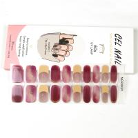 China New design gel nail wraps LED lamp gel strips OEM Gel nail Beauty Products Finger Nail Art for sale
