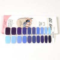 China New design gel nail wraps LED lamp gel strips OEM Gel nail Beauty Products Finger Nail Art for sale