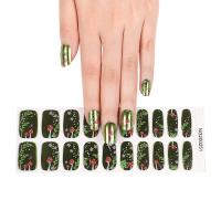 China Custom Semi Cured Gel Nail Wraps Stickers with the Lamp to Cure UV Gel Nail Sticker for sale