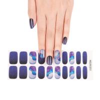 China Custom Semi Cured Gel Nail Wraps Stickers with the Lamp to Cure UV Gel Nail Sticker for sale