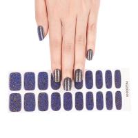 China Custom Semi Cured Gel Nail Wraps Stickers with the Lamp to Cure UV Gel Nail Sticker for sale