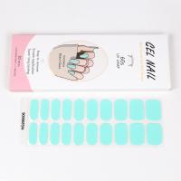 China Custom Semi-cured Gel Nail Strips for Finger Nail Art Eco-friendly Nail Beauty Products for sale