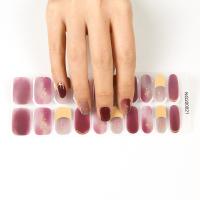 China Custom Semi-cured Gel Nail Strips for Finger Nail Art Eco-friendly Nail Beauty Products for sale