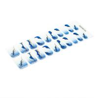 China New design Semi cured UV Gel Nail Stickers 20 Real Gel Nail Polish Adhesive Full Wraps Strips for sale