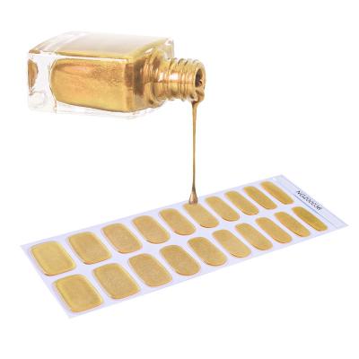 China Function Lady's Nail Beauty Makeup OEM Mix Flowers 20 Strips 100% Nail Polish Stickers for sale