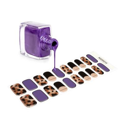 China Sticker nail polish/NG series nail sticker wraps for sale
