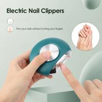 China Electric Nail Clipper and Polisher Set for Children Adults 2 in 1 Blade Type Curved for sale