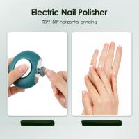 China Electric Nail Clipper and Polisher Set for Children Adults 2 in 1 Blade Type Curved for sale