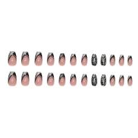 China Medium Ballet Nails French Custom False Acrylic For Nails Soft Gel Press On Fake Nails Set for sale