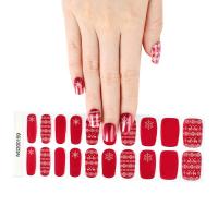 China Hot sale Spring flower design halal gel nail polish stickers cat eye uv gel wraps Waterproof DIY polish strips for sale