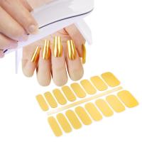 China Solid Color Full Cover Semi Cured Gel Fake Nails for Customer's Requirement Customized for sale