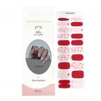 China Finger Nail Art Long Lasting Gel Nail Strip Spring Semi Cured and UV Lamp Included for sale