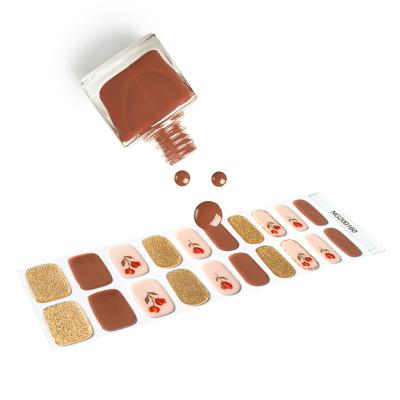 China Non Toxic Nail Art Wraps Sticker Decals Strips for Fashionable Nails Beauty Products for sale