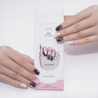 China Christmas design gel nail wraps New design Gel nail stickers Semi cured gel nail strips for sale