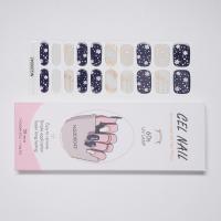 China Christmas design gel nail wraps New design Gel nail stickers Semi cured gel nail strips for sale