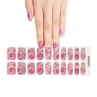 China Factory Wholesale UV Gel Nail Stickers Semi-cured Polish Nail Art Wraps Beauty Manicure for sale