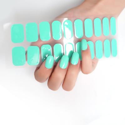 China New Arrival Factory Price Customized Available Semi-Cured Gel Nail Sticker for sale