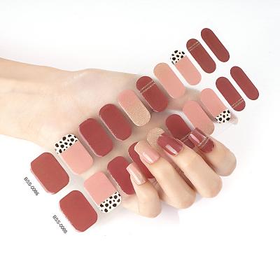 China New Hot Factory Price 2021 Korea Nail Polish Stickers Gel Nail Sticker for sale