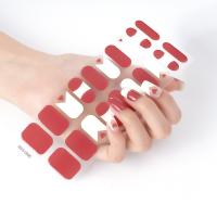 China New Hot Factory Price 2021 Korea Nail Polish Stickers Gel Nail Sticker for sale