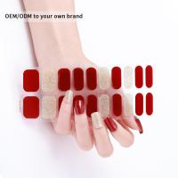 China New Coming Wholesale Price Semicured Gel Nail Sticker Korean for sale
