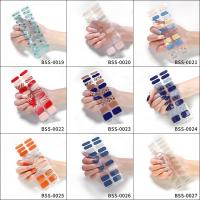 China 2023 New Design Wholesale Snow Flake Cute Nail Wraps Korea Gel Polish Nail Strips Nail Art Stickers For Female Gift for sale