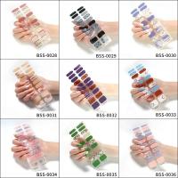 China 2023 New Design Wholesale Snow Flake Cute Nail Wraps Korea Gel Polish Nail Strips Nail Art Stickers For Female Gift for sale