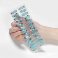 China Customized Available Nail Wraps Sticker New Coming Christmas Gel Nail Strips for sale
