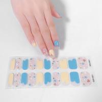China New Product Innovative Rhinestone Custom Product Flowers Gel Nail Wraps Printing Nail Art Polish Stickers Factory Supply for sale