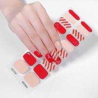 China New Product Innovative Rhinestone Custom Product Flowers Gel Nail Wraps Printing Nail Art Polish Stickers Factory Supply for sale