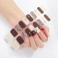China Large Capacity 3D Cow Print Nail Decal For Females Made From Eco-friendly Material for sale