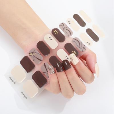 China Large Capacity 3D Cow Print Nail Decal For Females Made From Eco-friendly Material for sale