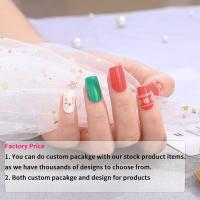 China New Hot Custom Logo Christmas Gel Nail Stickers Snowflake Nail Wraps For Woman for sale