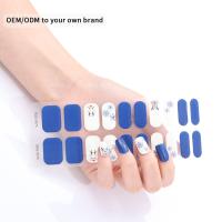 China New Hot Custom Logo Christmas Gel Nail Stickers Snowflake Nail Wraps For Woman for sale