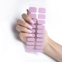 China Customized Korea Non-toxic Real Gel Nail Sticker UV Nail Polish Wraps for sale