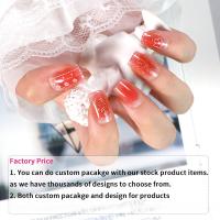 China Real Nail Polish Sticker Pink Flower Gel Nail Wraps with Eco-friendly Plastic Material for sale