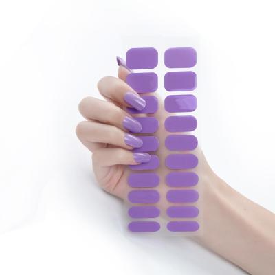 China OEM Accept Korea Semi Cured Gel Nail Sticker New Technology Nail Wraps Factory China for sale