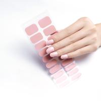 China OEM Accept Korea Semi Cured Gel Nail Sticker New Technology Nail Wraps Factory China for sale