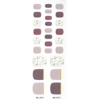 China New Arrival Semi-Cured Gel Nail Sticker Toe Nail Wraps Manufacturer From China for sale